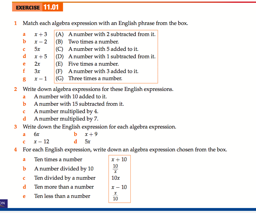 9M2MAT23: Algbraic expression-1 | MHOL